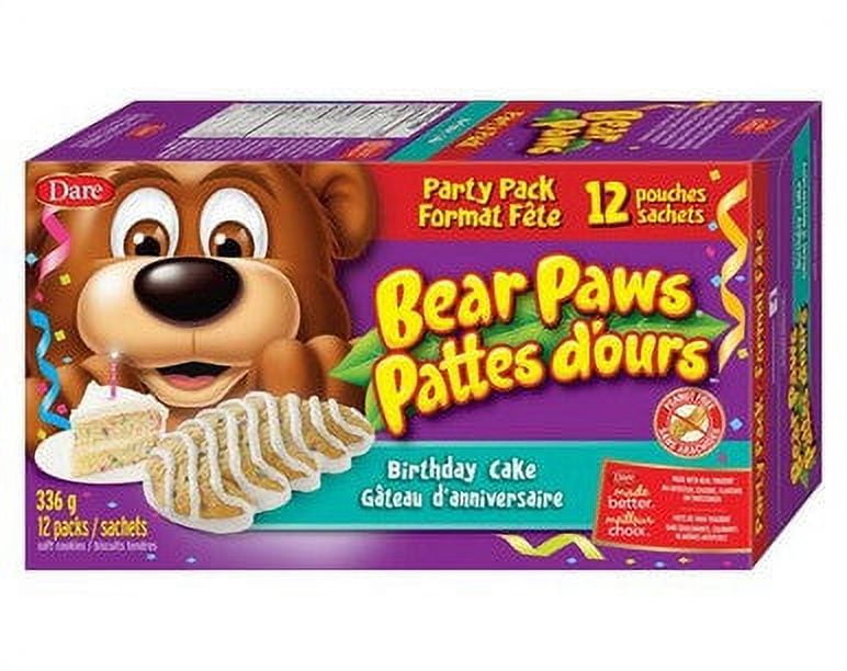 Dare Bear Paws, Birthday Cake, Party Pack, 12 Packs, 336g/11.9oz ...