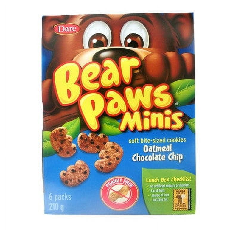 Dare Bear Paws Minis, Oatmeal Chocolate Chip Cookies - Peanut Free ...