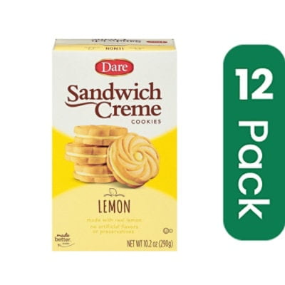 Dare Cookie Lemon Creme 10.2 oz (Pack Of 12) - Walmart.com