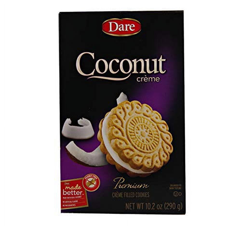 Dare Creme Filled Cookies: Coconut Creme, 12-Pack Case 10.2 oz. Boxes ...