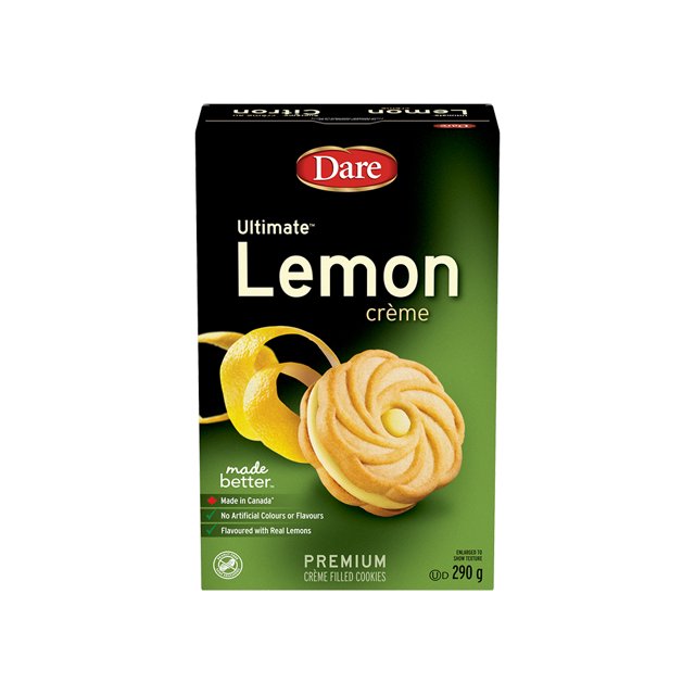 Dare Premium Decadent Lemon Creme Filled Cookies, 12-Pack Case 10.2 oz ...