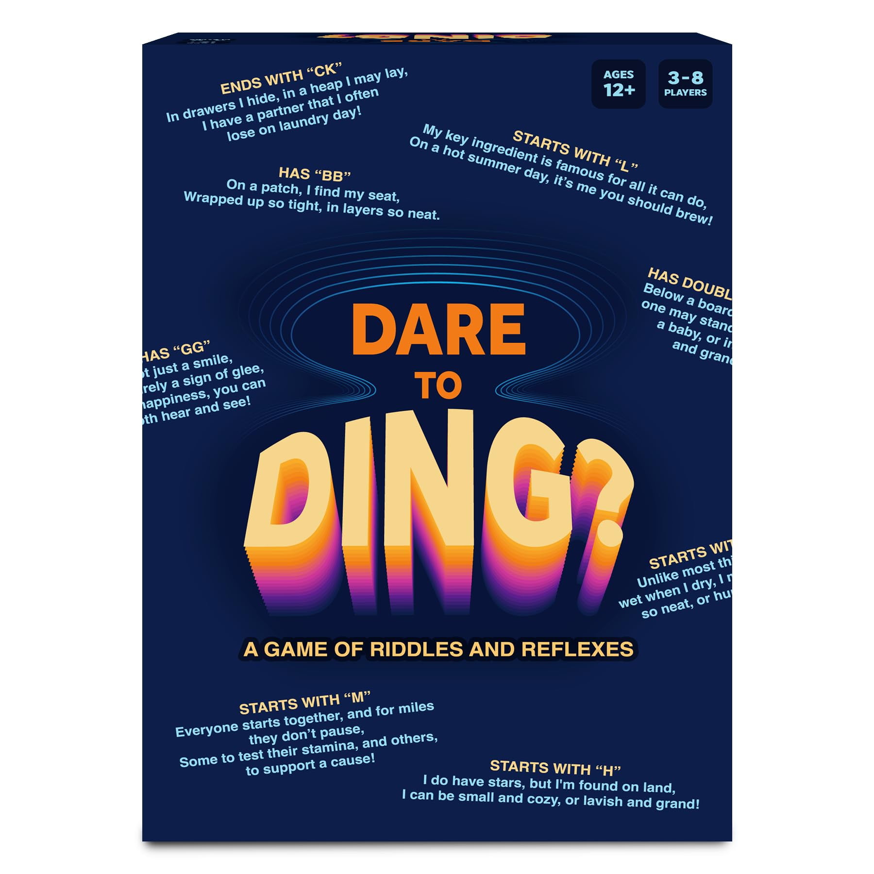 Dare to Ding - Game of Riddles & Reflexes, Fast-paced Card Game, Test ...