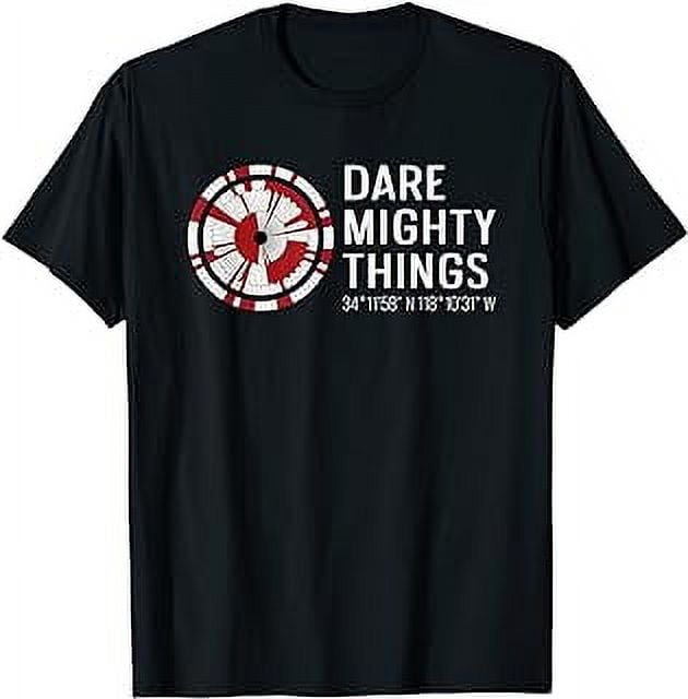 Dare Mighty Things Perseverance Mars Rover Landing Pattern T-Shirt ...