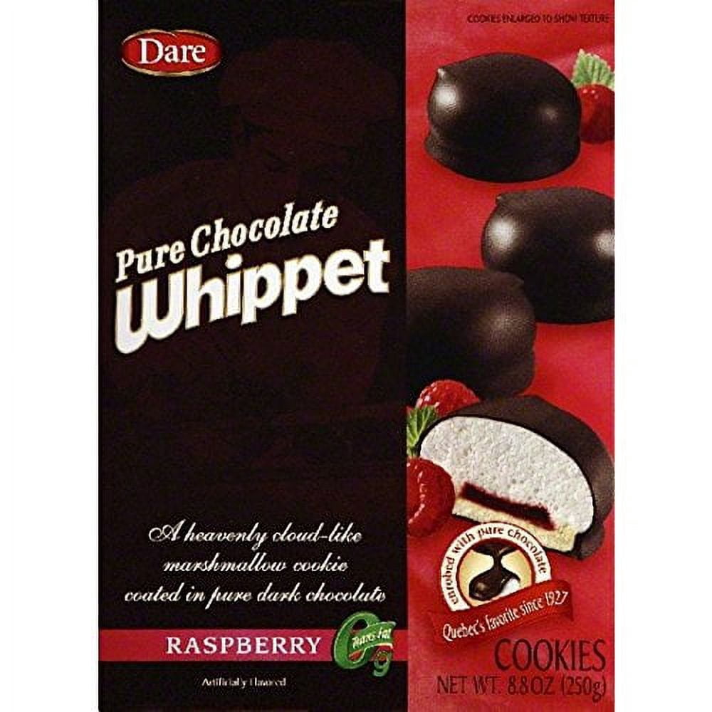 Dare Pure Chocolate Whippet, Raspberry, 8.8-ounces (Pack of 12 ...