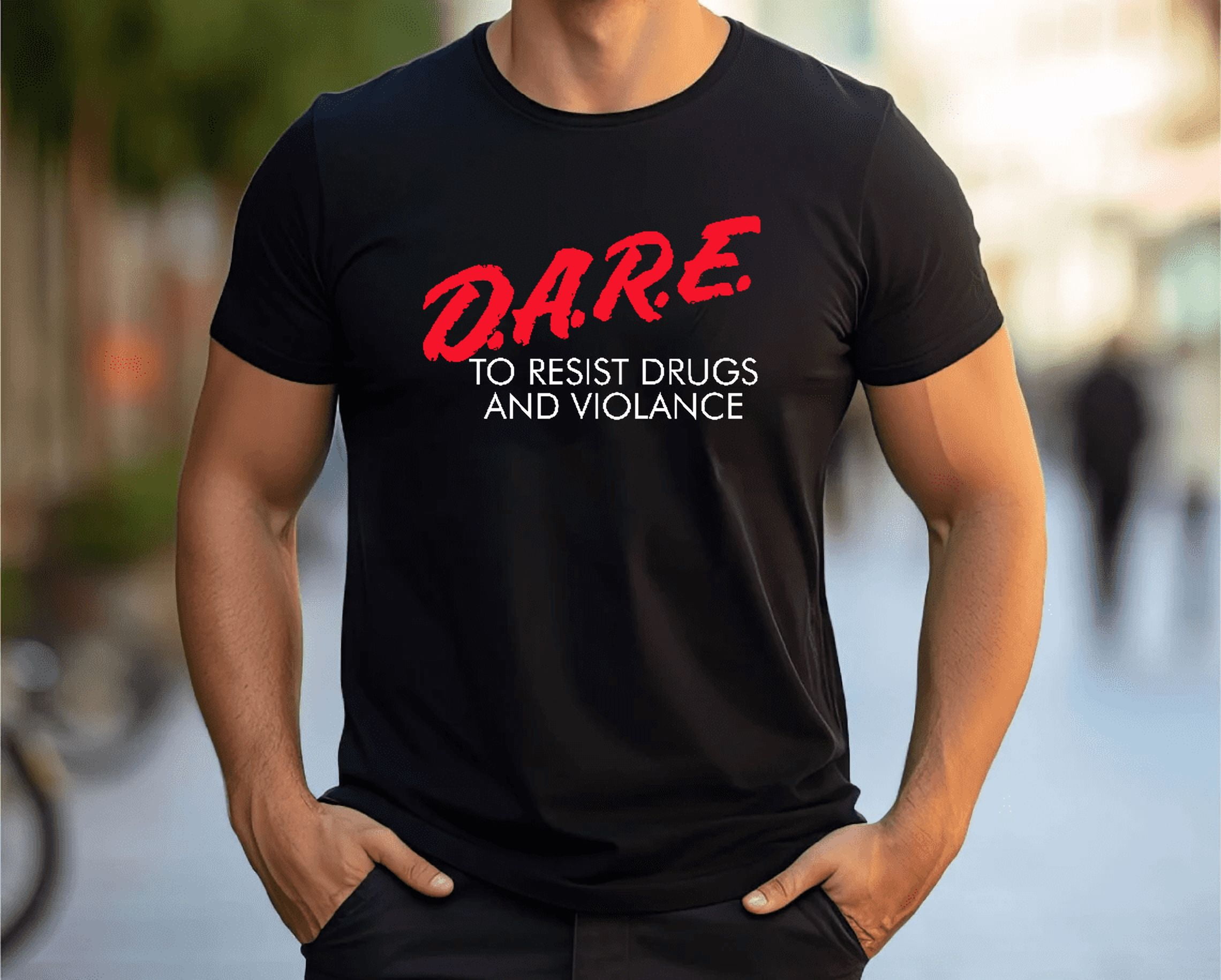 Dare Retro 90s Vintage Program Nostalgia Graphic Unisex Tee, for men ...