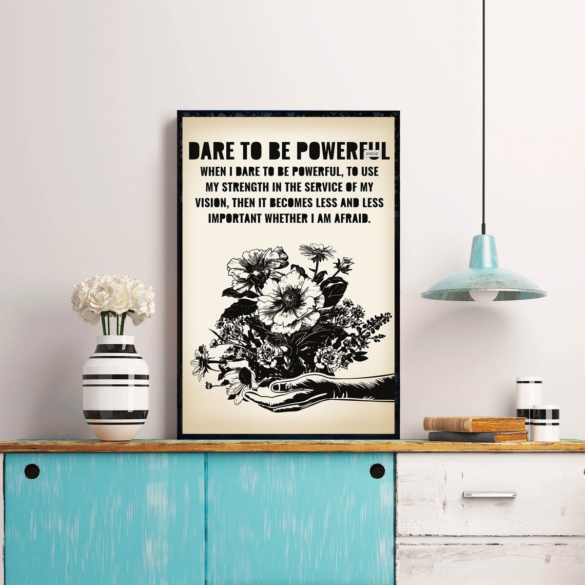 Dare To Be Powerful /Canvas, Feminist Print, Empowering Women, Social ...