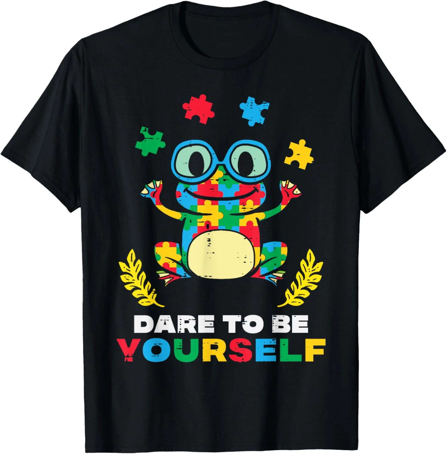 Dare To Be Yourself With A Puzzle Frog For An Autism Awareness Gift New ...