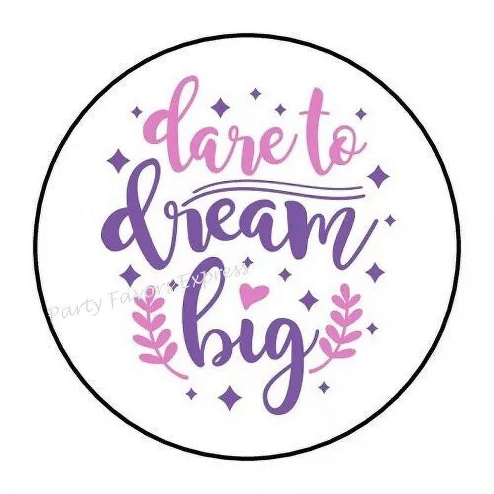 Dare To Dream Big Stickers Party Favor Phone Decal Water Bottle ...