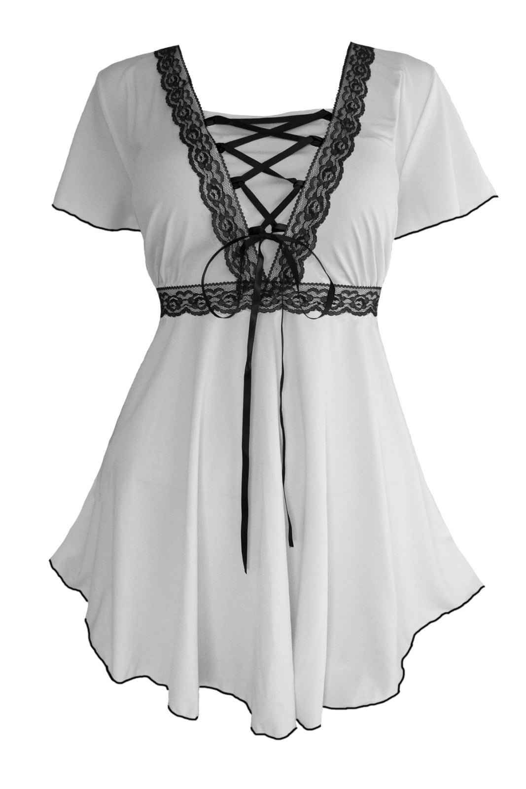 Dare To Wear Victorian Gothic Boho Women's Plus Size Angel Corset Top S ...