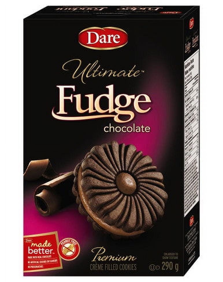 Dare Ultimate Fudge Chocolate Creme Cookies, 290g/10.2oz, Fudge ...