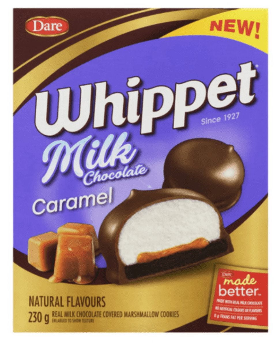 Dare Whippet Cookies Milk Chocolate Covered With Marshmallow Caramel ...