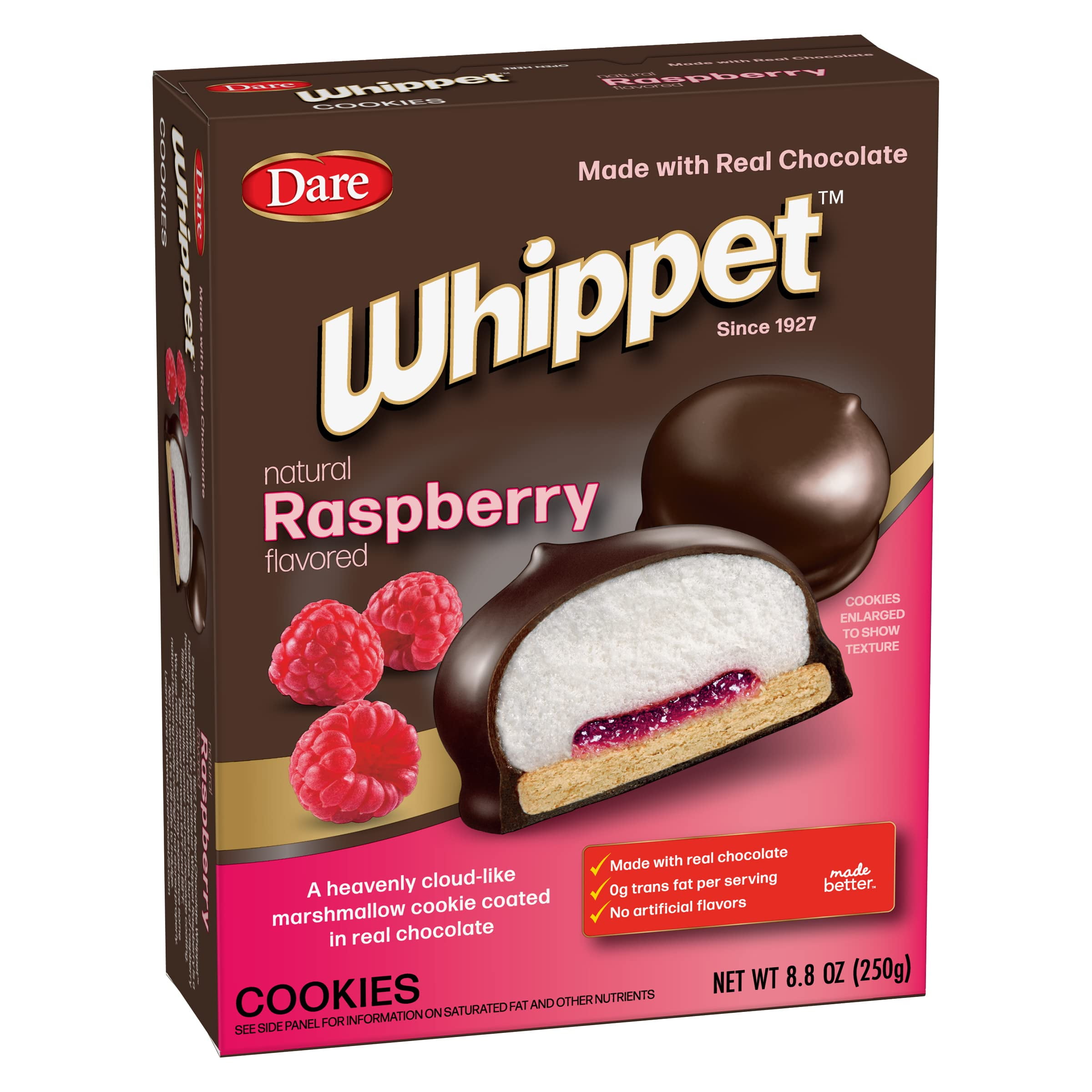 Dare Whippet Cookies, Raspberry, DMF15 Single Pack (14 Cookies) - Fresh ...
