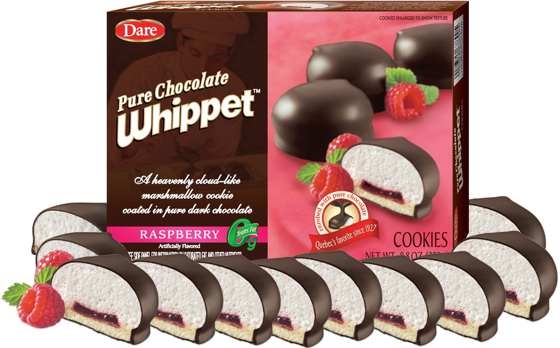 Dare Whippet Cookies, Raspberry, TMA2 Pack of 12 Boxes (14 Cookies Per ...