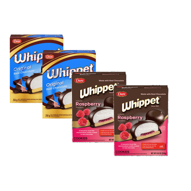Dare Whippet Chocolate Marshmallow Cookies, 4-Pack Variety, 8.8 oz ...