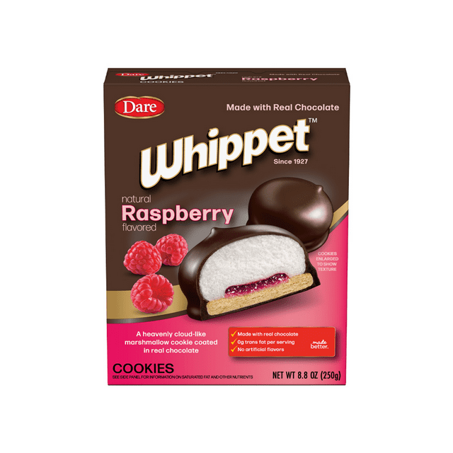Dare Whippet Chocolate Marshmallow and Raspberry Cookies, 4-Pack 8.8 oz ...