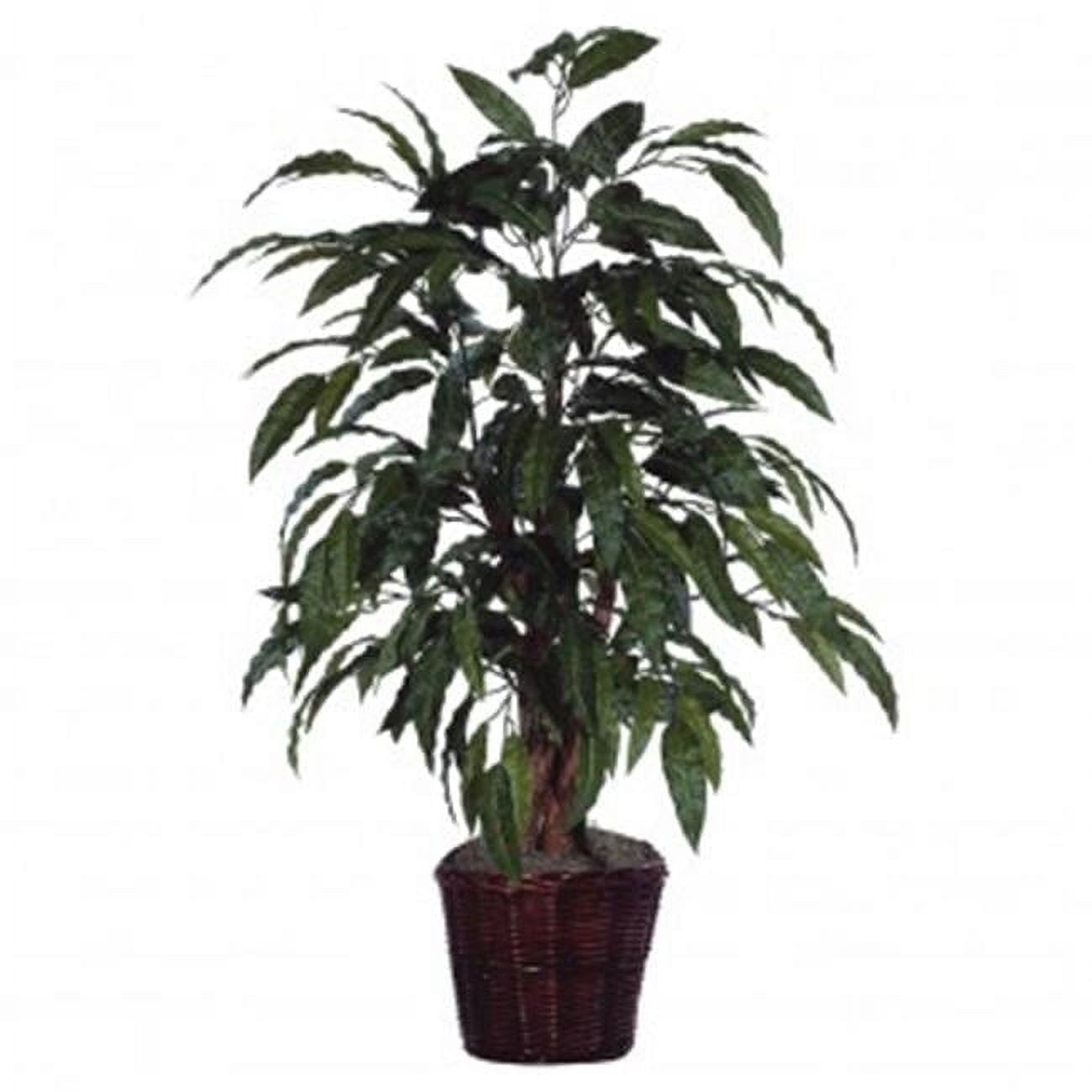 Dare2Decor 4 ft. Artificial Mango Bush in Basket - Walmart.com