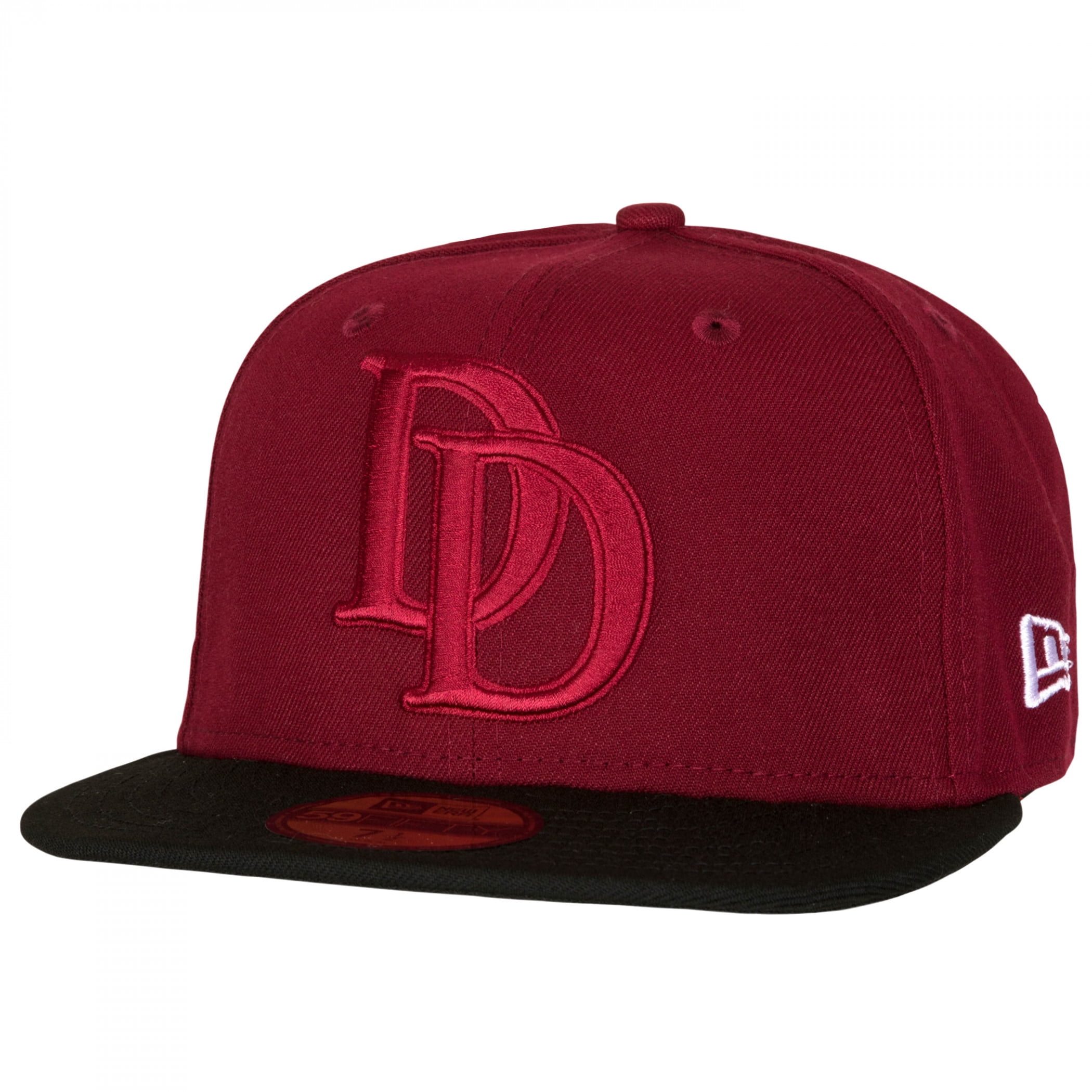 Daredevil Black Brim New Era 59Fifty Fitted Hat-7 1/2 Fitted - Walmart.com