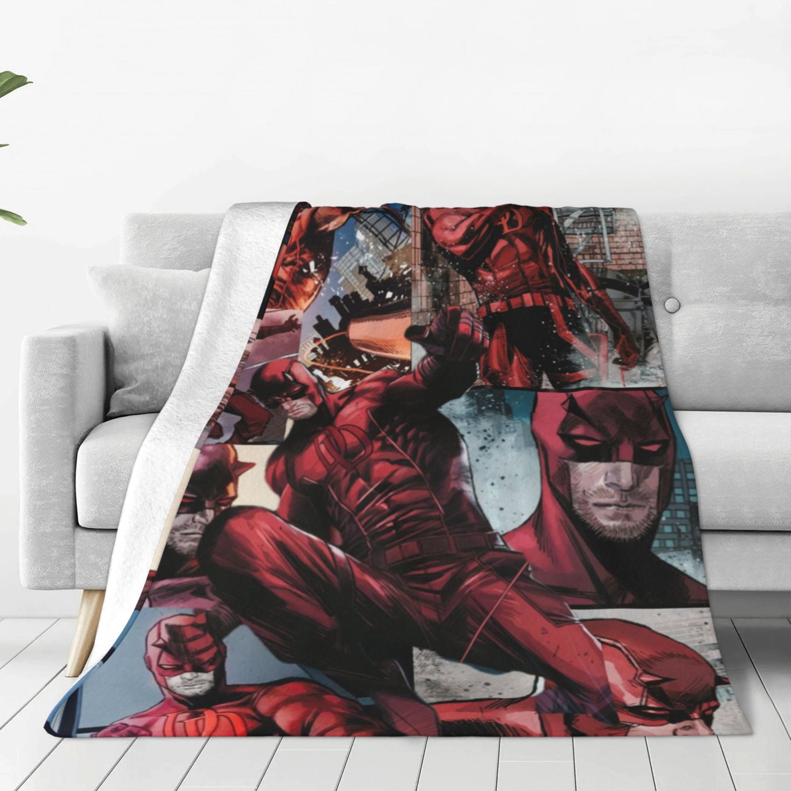 Daredevil Blanket Cute Character All Season Warm Fuzzy Plush Throw ...