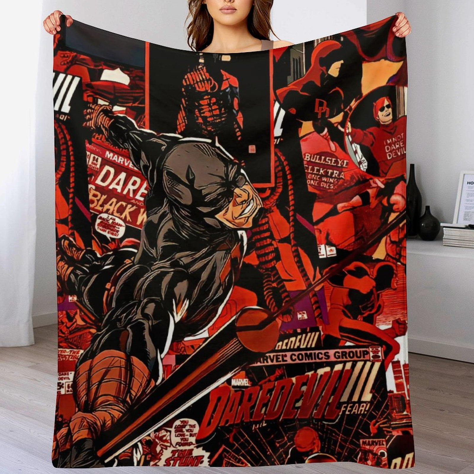 Daredevil Blanket Cute Soft Lightweight Fuzzy Plush Throw Blankets Cozy ...