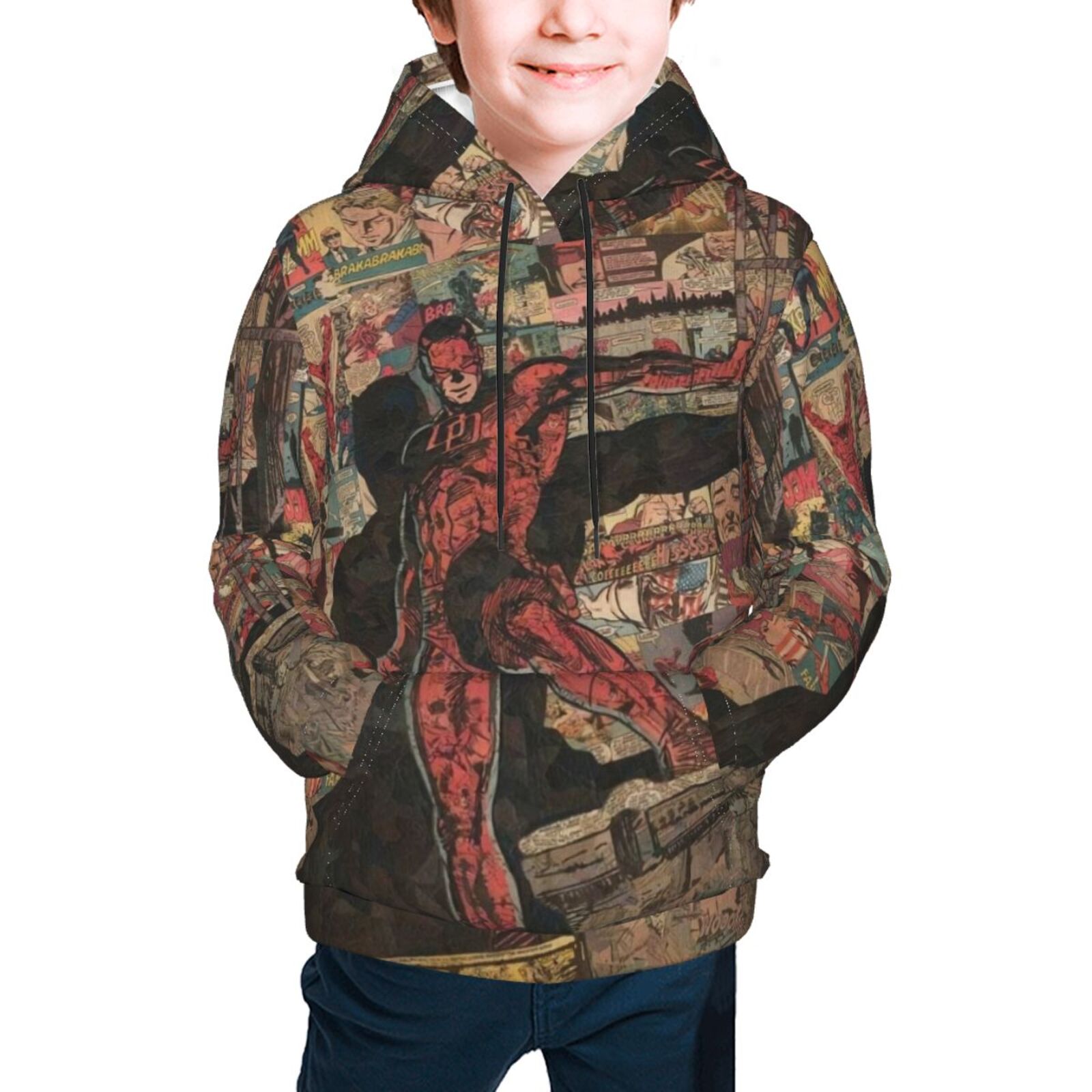 Daredevil Boys Girls Unisex Hoodie Novelty Pattern Hooded Pullover ...