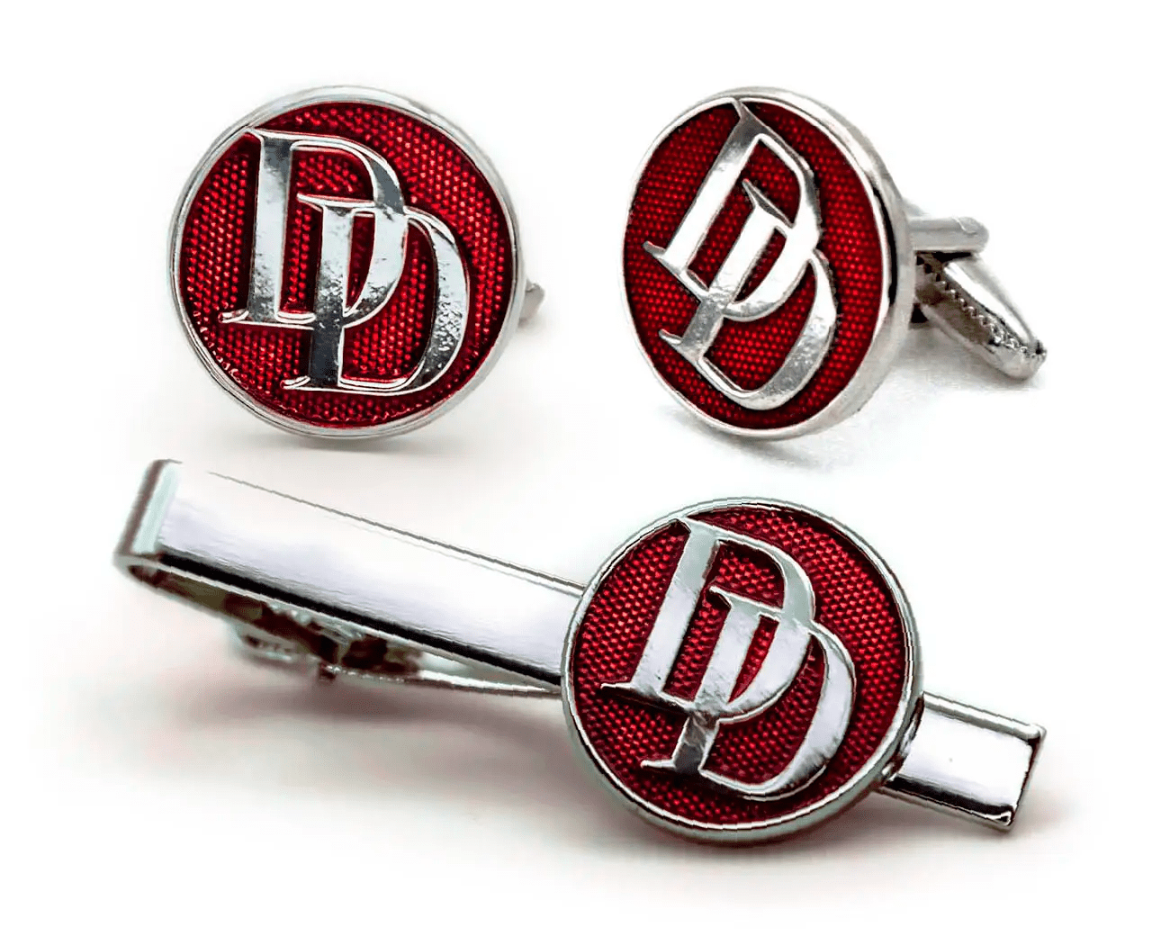 Daredevil Cufflinks, Marvel Tie Clip, Groomsmen Jewelry, Men’s Wedding ...