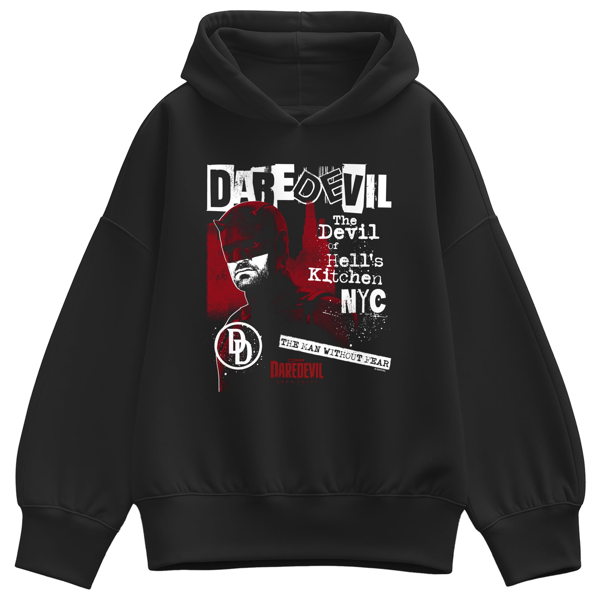 Daredevil - NYC Zine - Women's Oversized Fleece Hoodie Sweatshirt ...