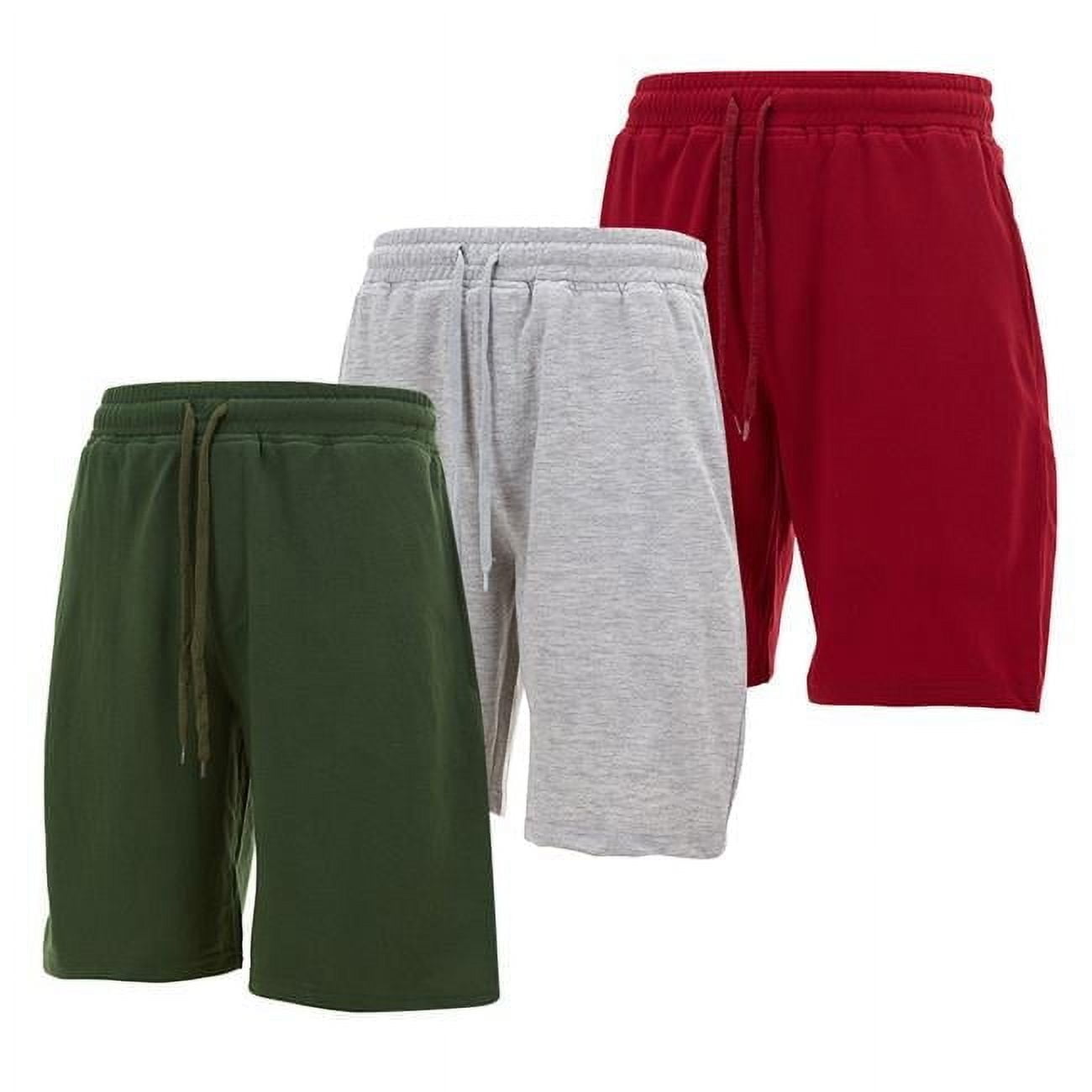 3-Pack Daresay Men's Sweat Shorts with Pockets, Lightweight Fleece, Up ...