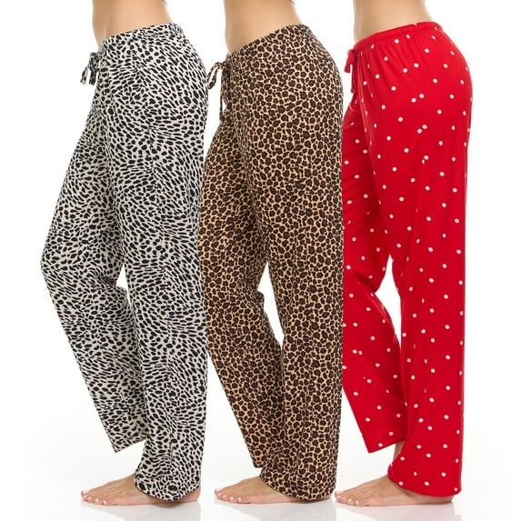 Daresay Women's Super Soft Sleep Lounge Pants with Pockets, Long Pajama Bottoms, Sizes up to 2XL ...
