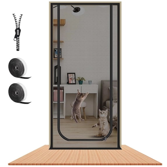 Daretodo, Cat Screen Door, Scratch Proof Mesh, Zipper, Easy ...