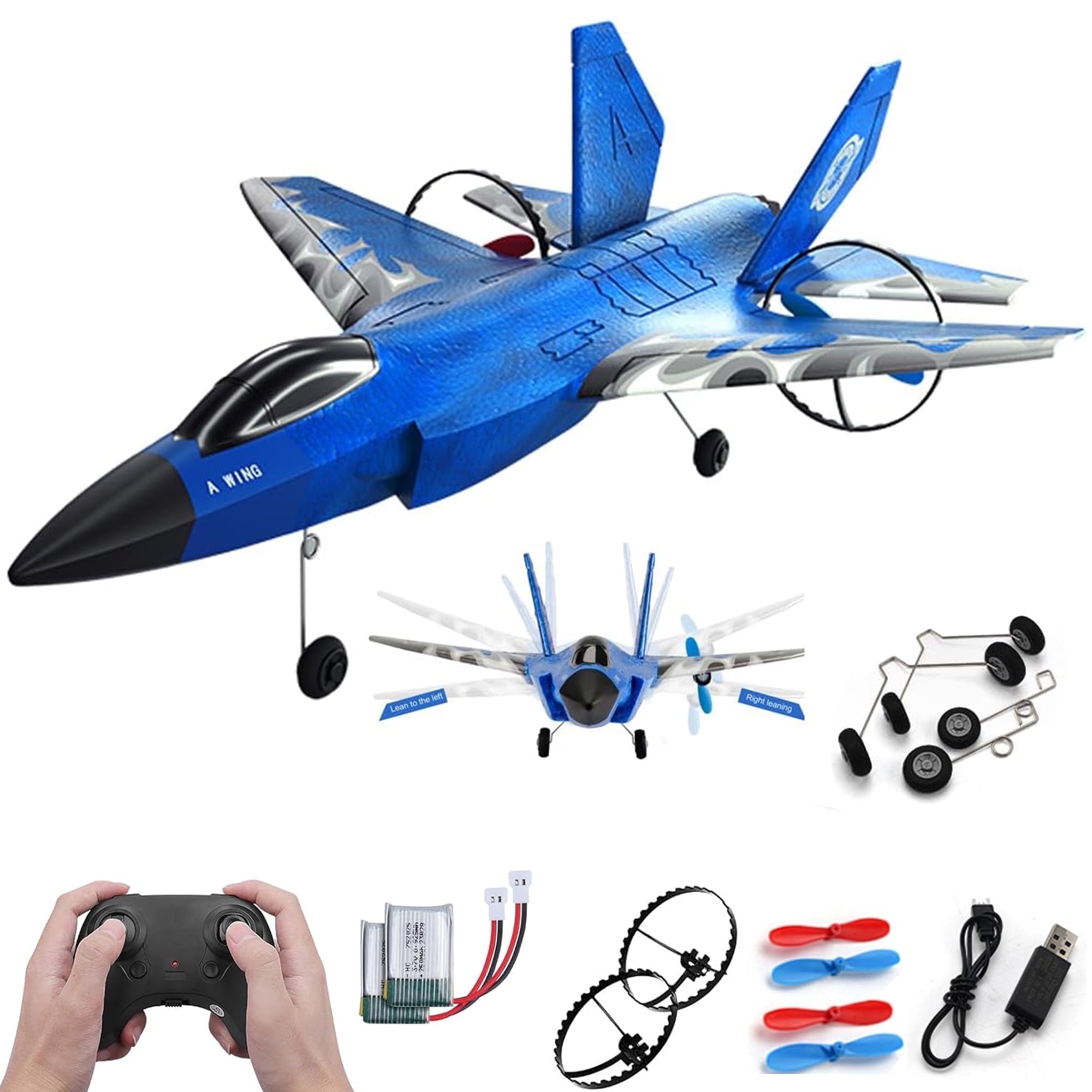Daretodo RC Plane, F-35 Rc Airplane Fighter Ready to Fly with Remote ...