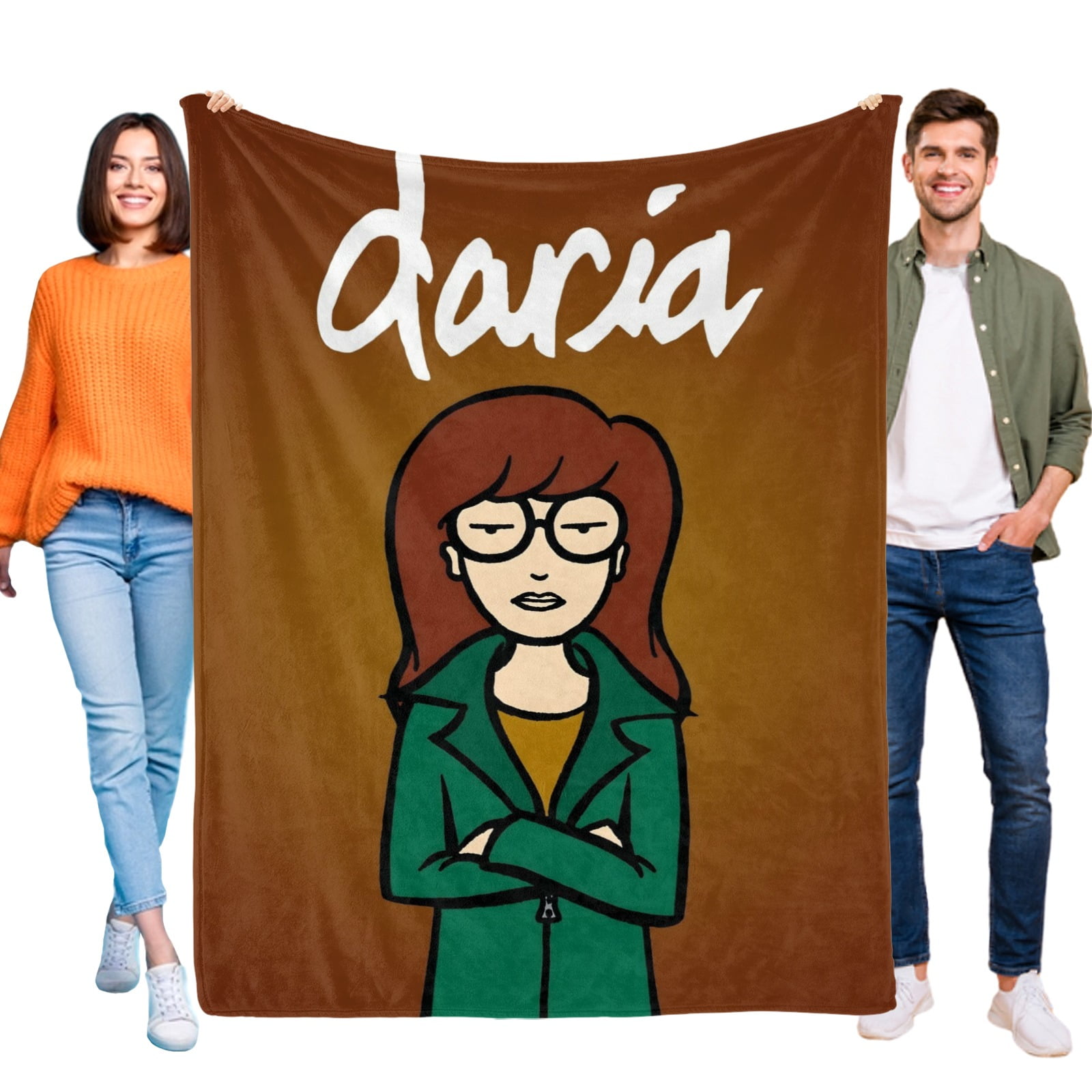 Daria-Anti-Pilling Flannel Blanket Soft Lightweight Plush Fuzzy Cozy Luxury Blanket for Home and ...