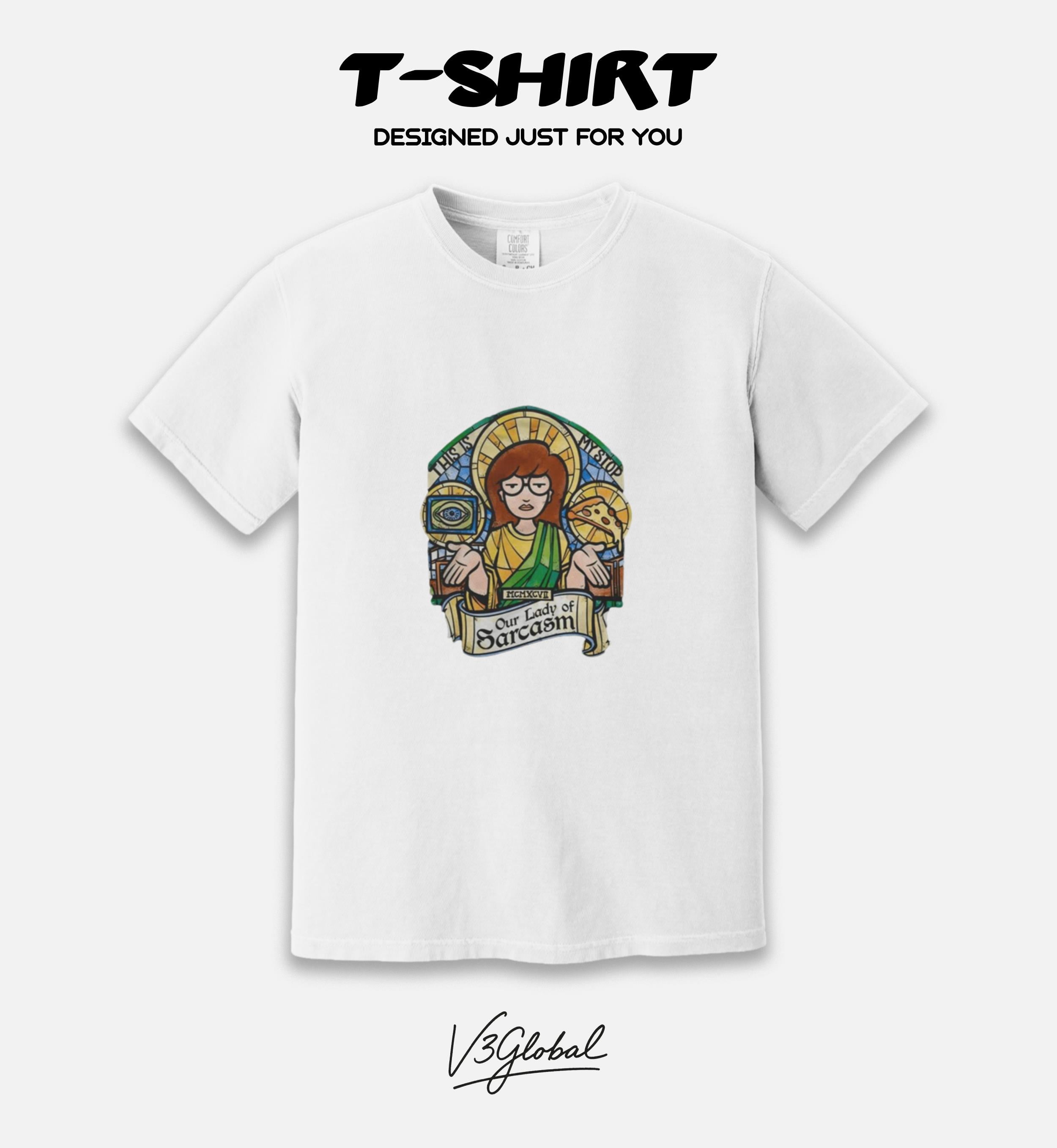 Daria Our Lady Sarcasm 90s Cartoon TV DarrianMyDe Comfort Color T-Shirt ...