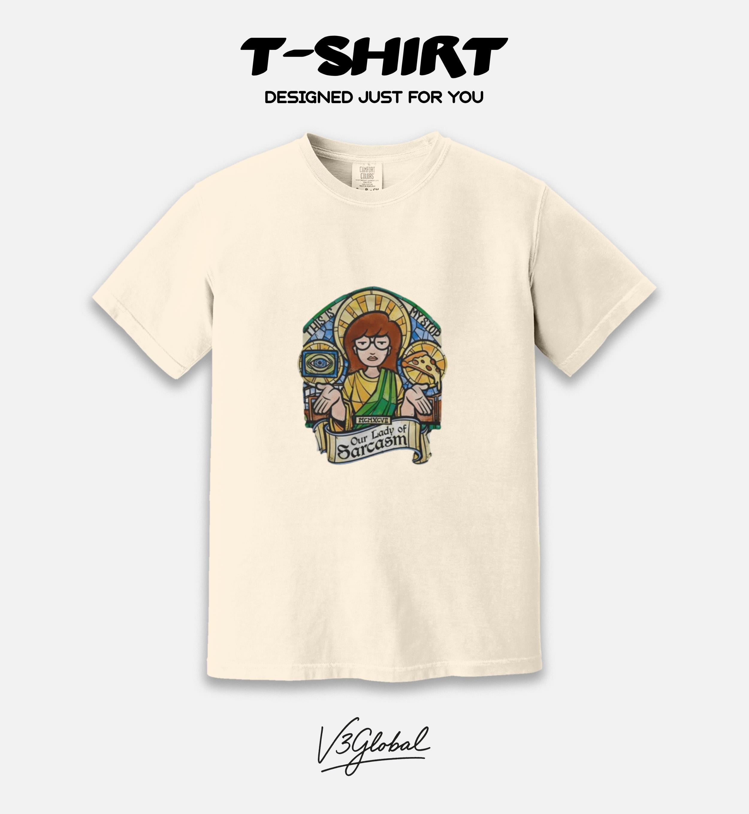 Daria Our Lady Sarcasm 90s Cartoon TV DarrianMyDe Comfort Color T-Shirt ...