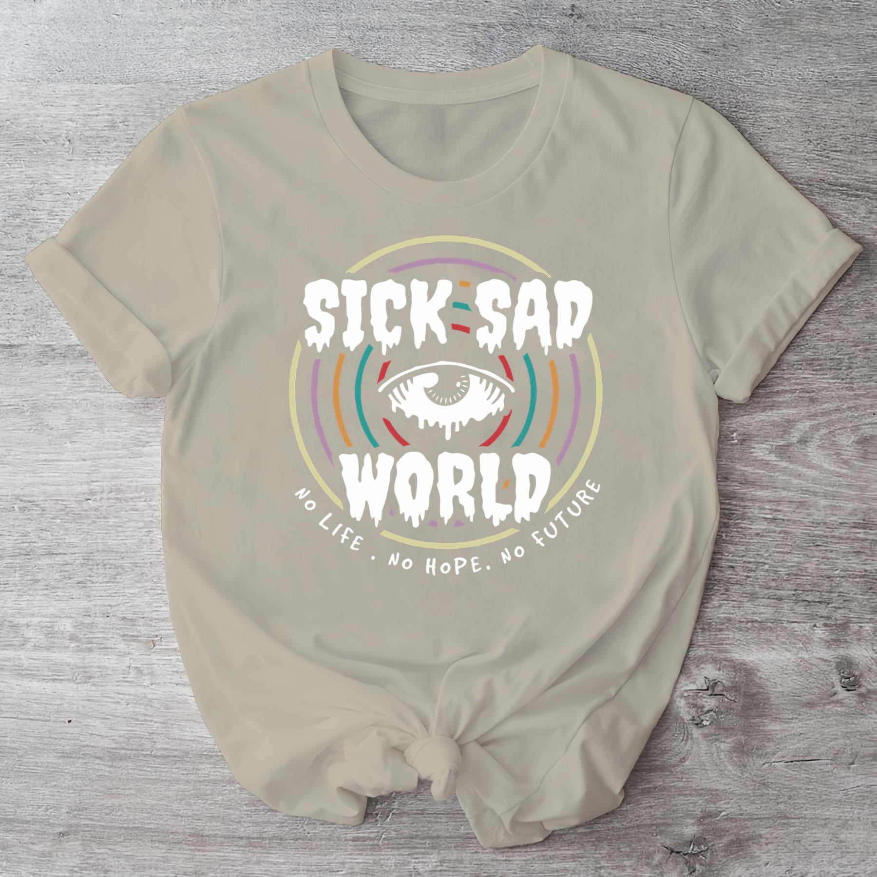 Daria Sick Sad World Eye Logo Men's Black Navy T-Shirt unisex-TH14493 ...