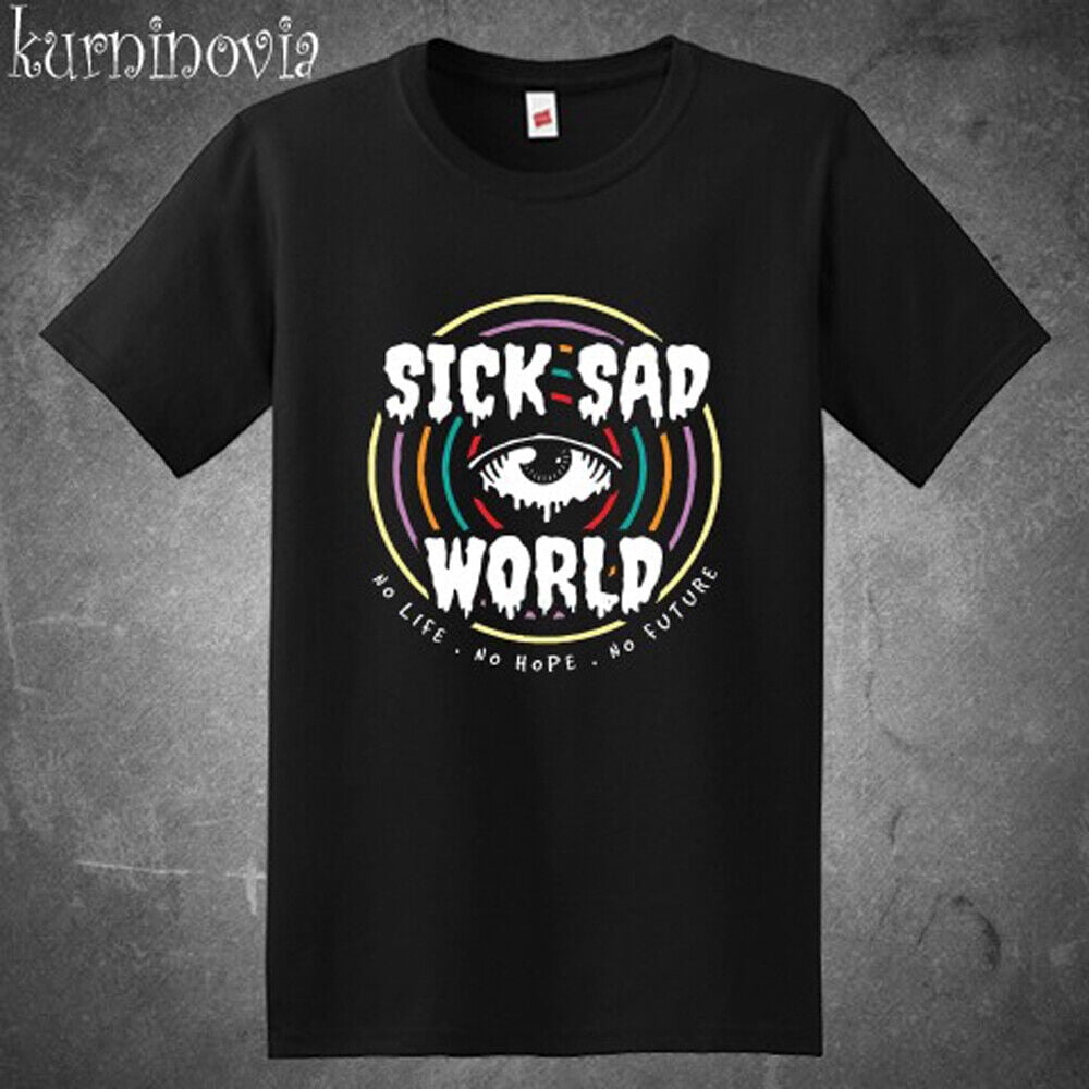 Daria Sick Sad World Eye Men's Black T-Shirt Size S to 5XL - Walmart.com