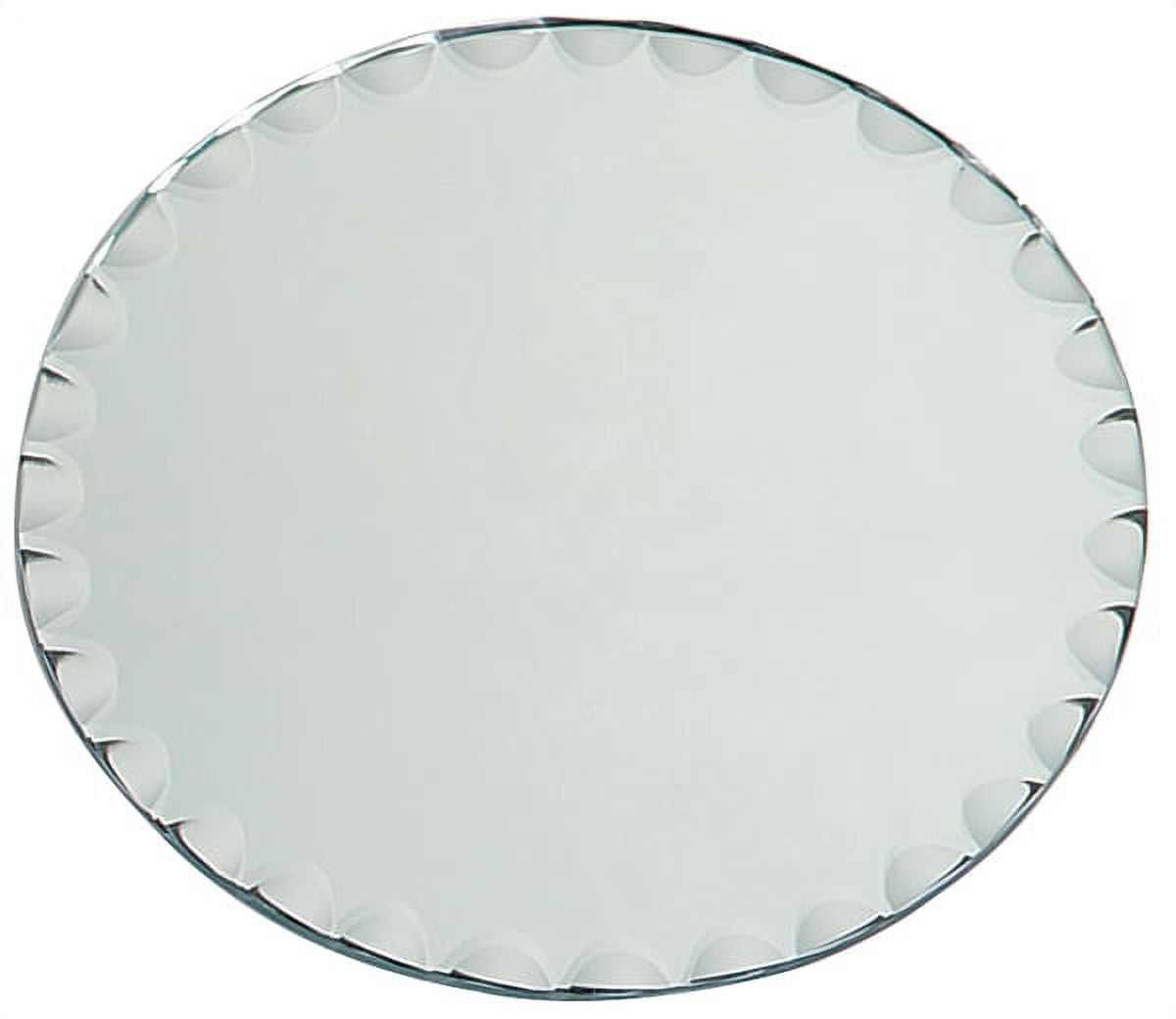 Darice 1633 65 Round Glass Mirror W/Scallop Edge Bulk 8" - Walmart.com