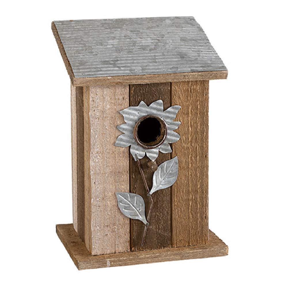 Darice 30069137 Wooden Birdhouse Lawn and Garden, 6.75 x 10 inches ...