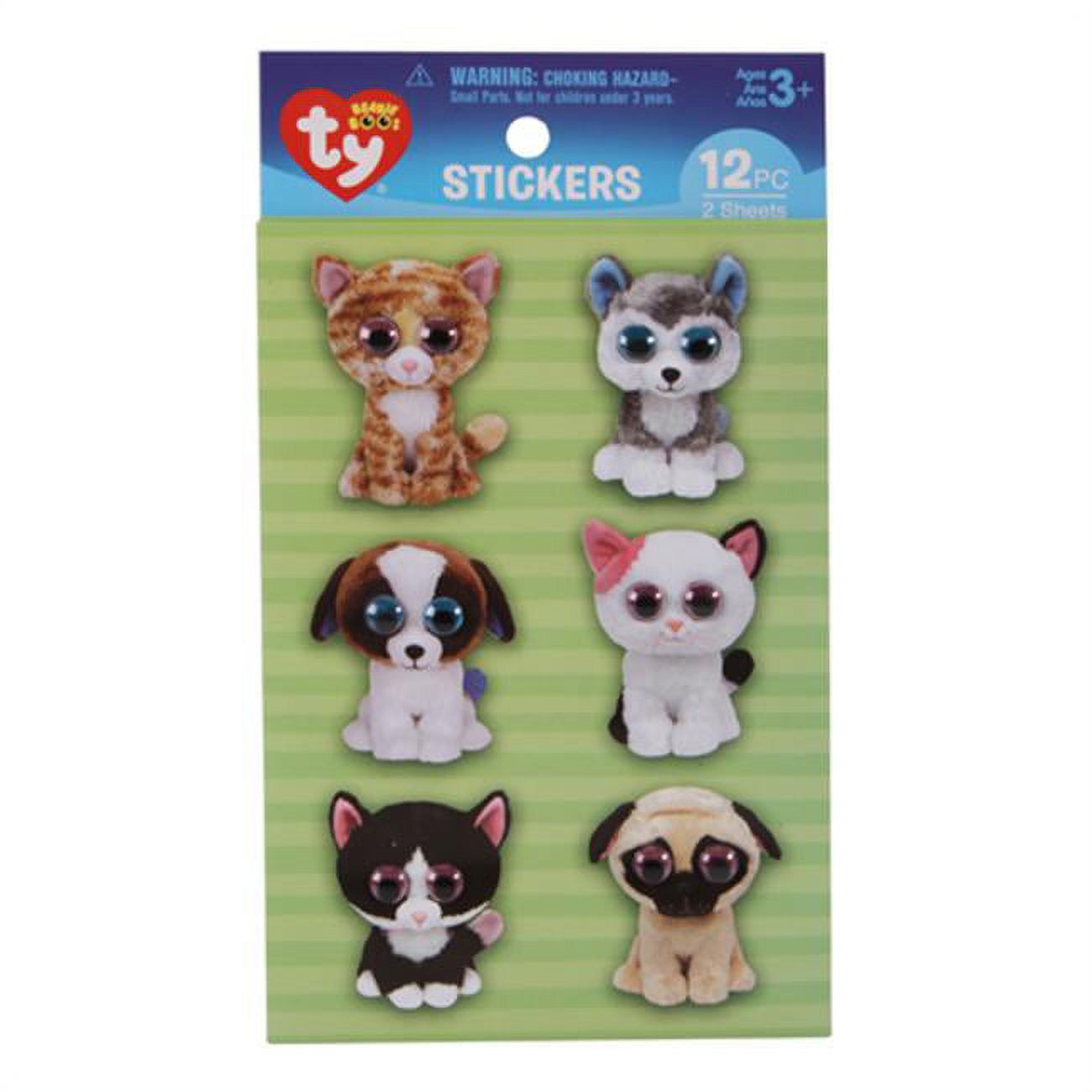 Darice BB0047S Beanie Boos Sticker Set - Pet Eyes - Walmart.com