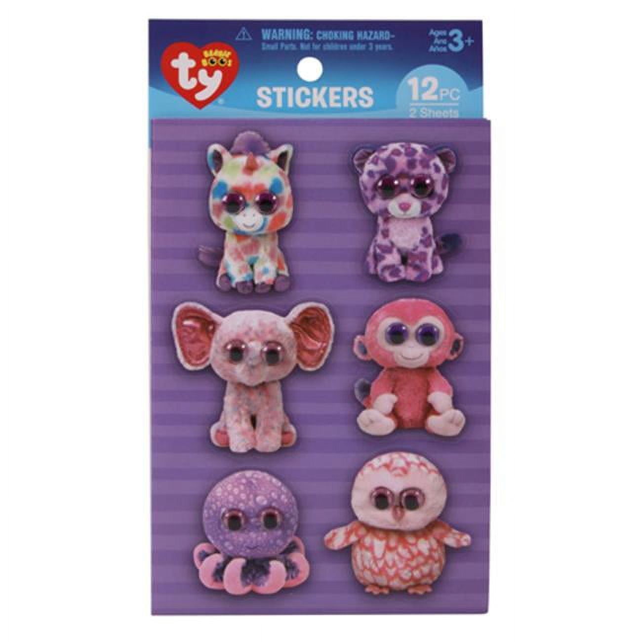 Darice BB0049S Beanie Boos Sticker Set - Girly Eyes - Walmart.com