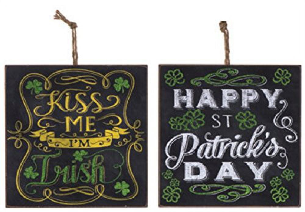 Darice Box Sign Says Kiss Me Happy St. Patrick’s Day - Walmart.com