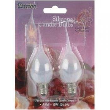 Darice Candle Lamp Collection Silicone Candle Bulbs - 5 Watt - 120 Volt ...