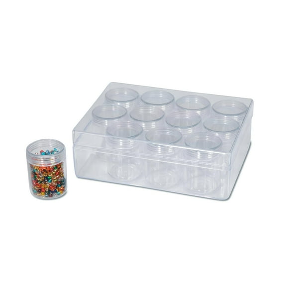 Darice Clear Bead Storage System, 6.25 x 4.75 x 2.08 inches - Walmart.com