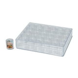 Darice Clear Plastic Bead Container with 30 Small Storage Canisters ...
