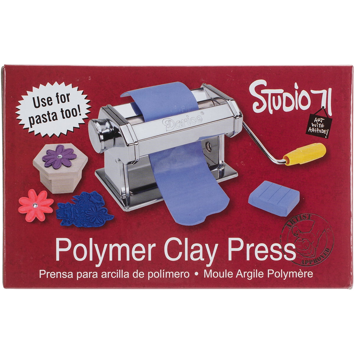 Darice Clear Stainless Steel Polymer Clay Press Machine - Walmart.com