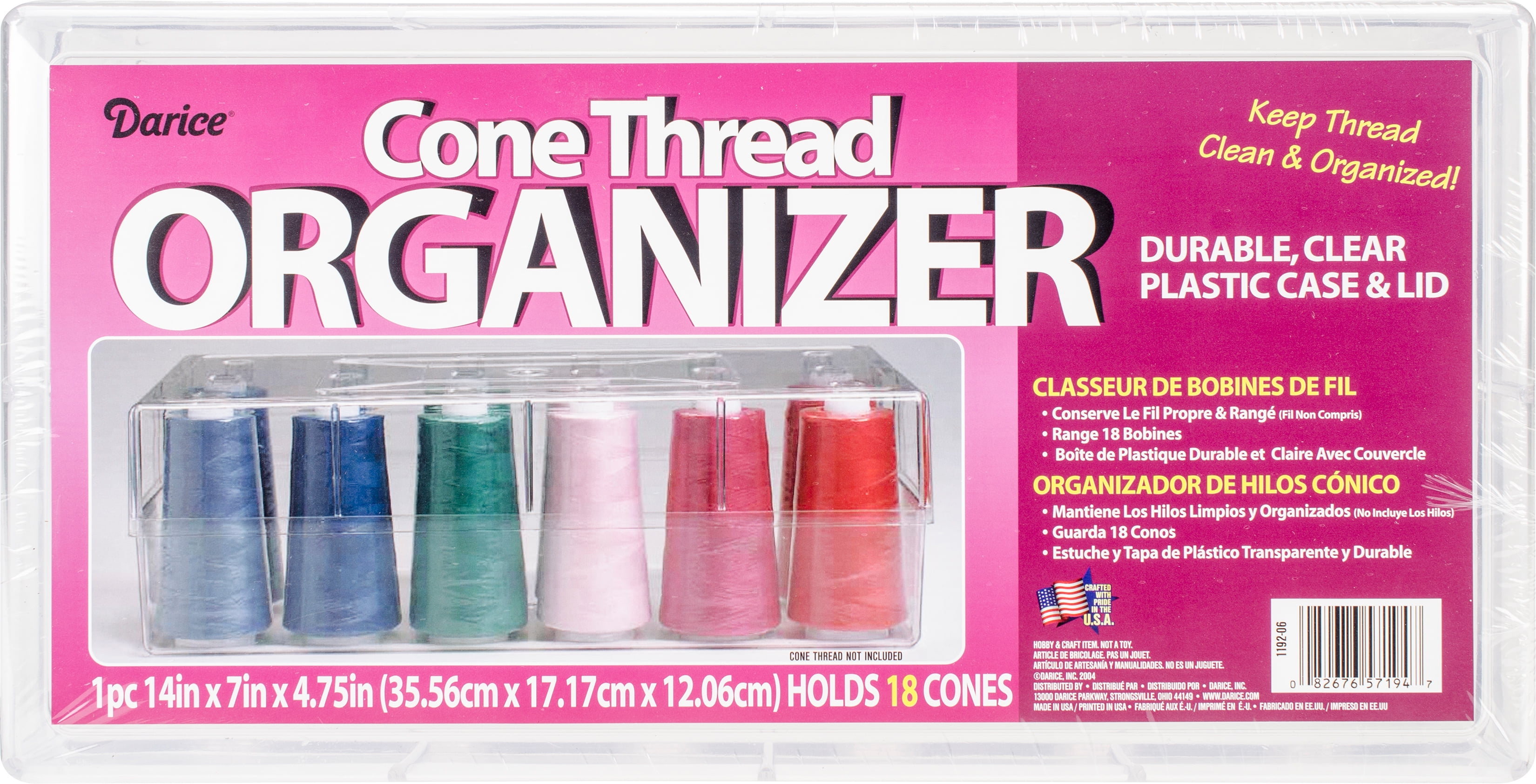Darice Cone Thread Organizer-14"X7"X4.75" - Walmart.com