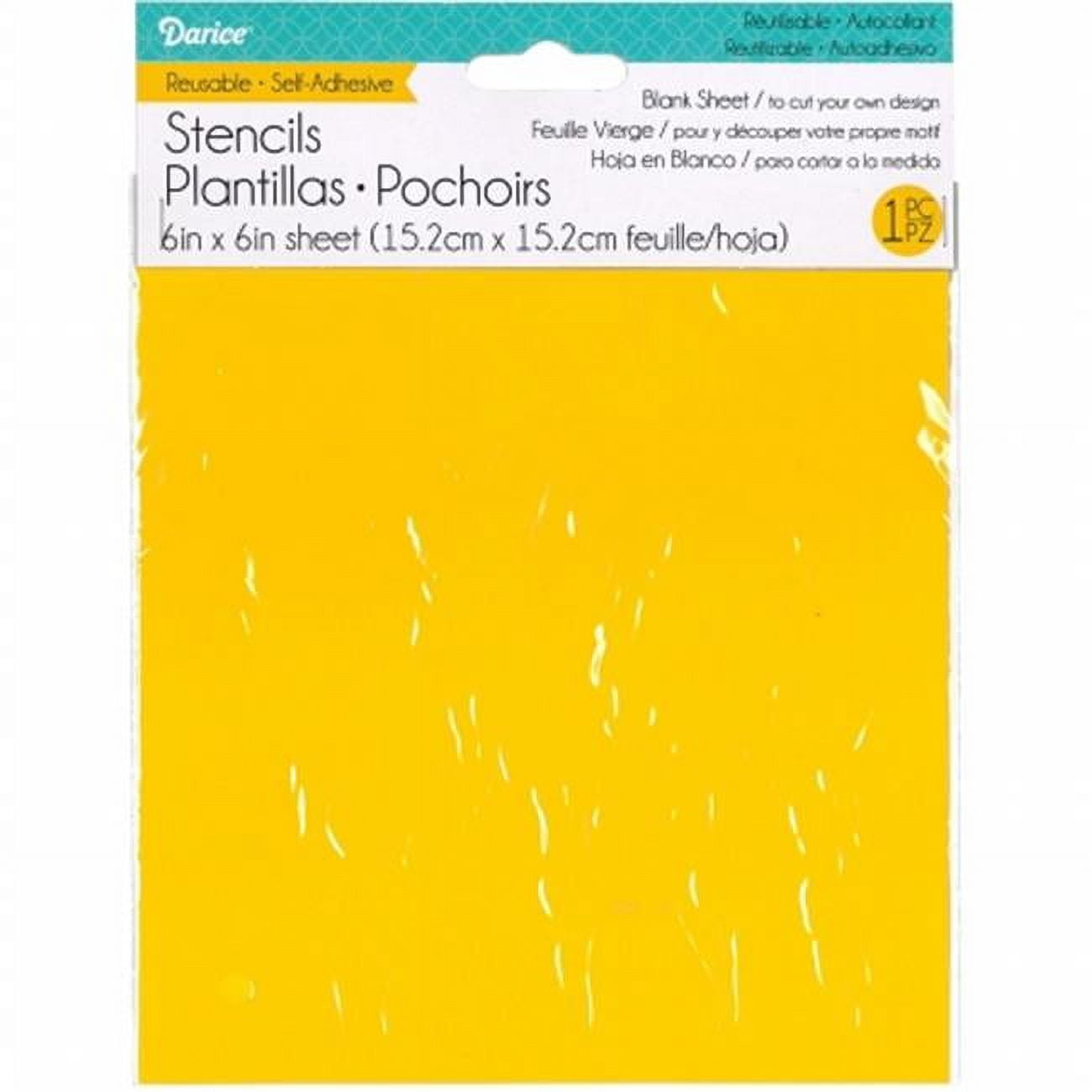 Darice DARSTEN-21740 6 x 6 in. Reusable Self Adhesive Stencil - Blank ...