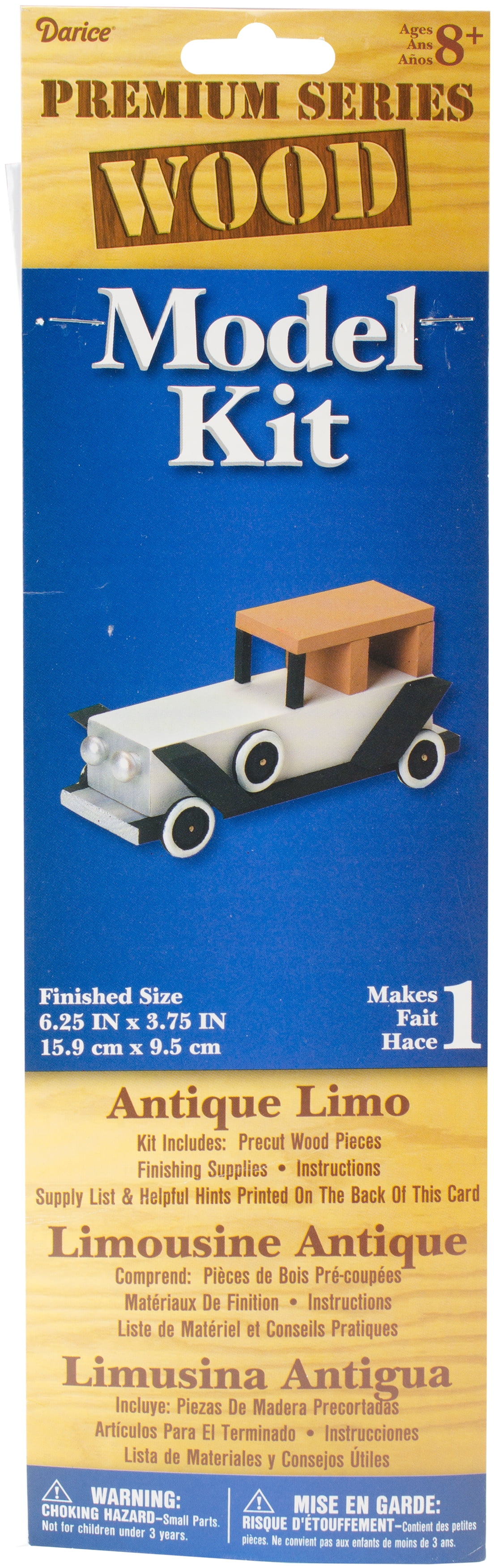 Darice Economical Wood Model Kits - Walmart.com