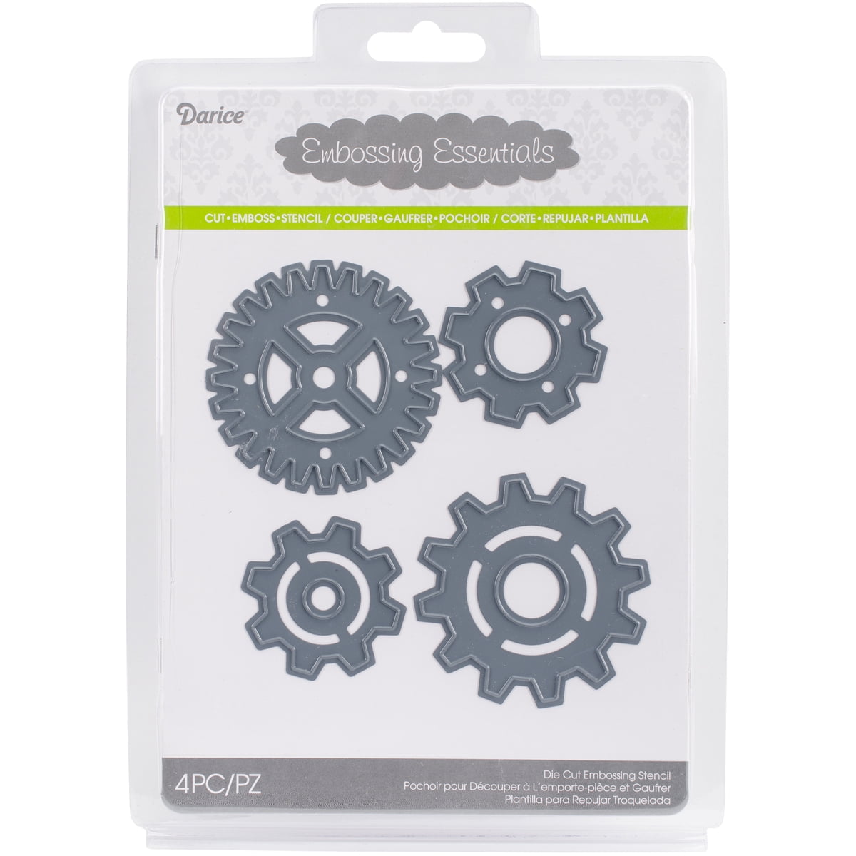 Darice Embossing Essentials Dies-Gears, Pk 1, Darice - Walmart.com