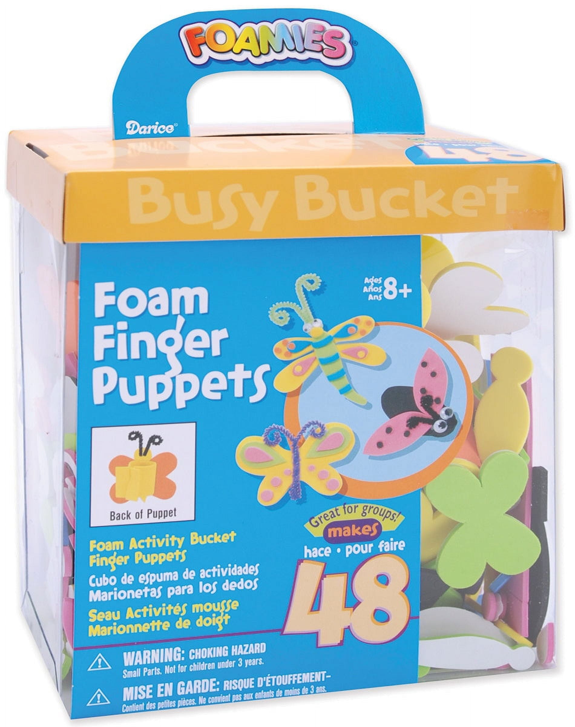 Darice Foamies 3D Activity Bucket Bug Foam Finger Puppets - Walmart.com