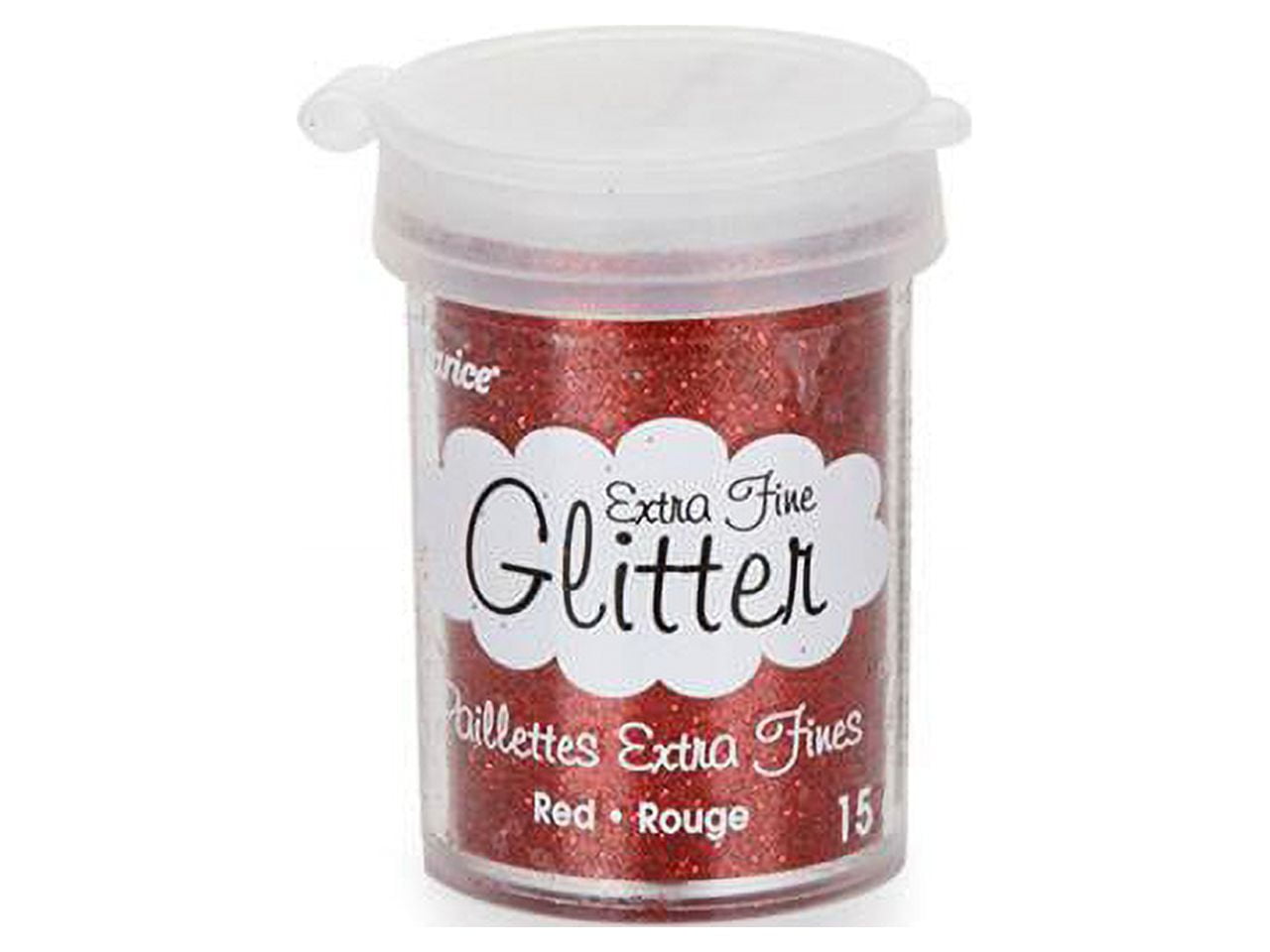 Darice Glitter Extra Fine 15g Red - Walmart.com